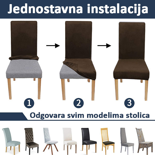 Set navlaka za stolice SleekFit (2+2 GRATIS!)